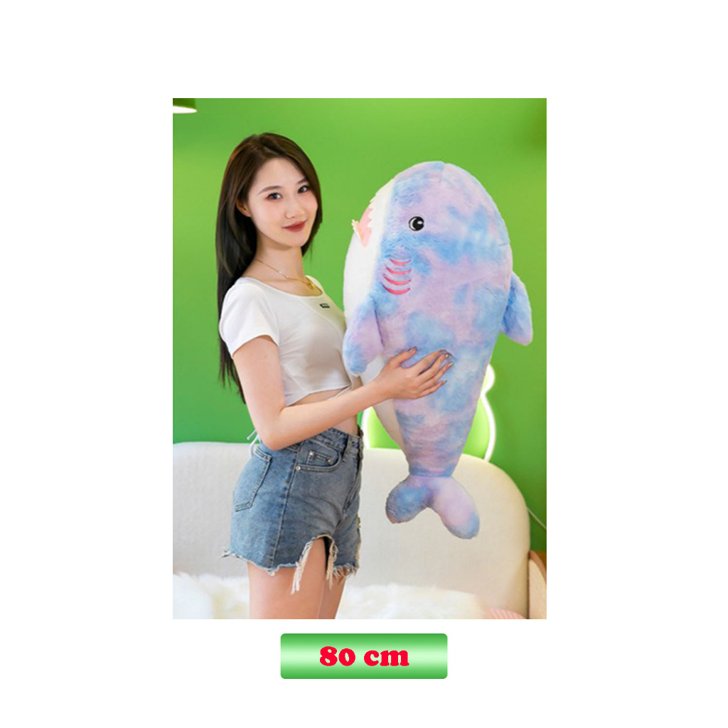 JOJOY (M'SIA READY STOCK) Rainbow Shark Soft Plush Stuffed Toy Stuff ...