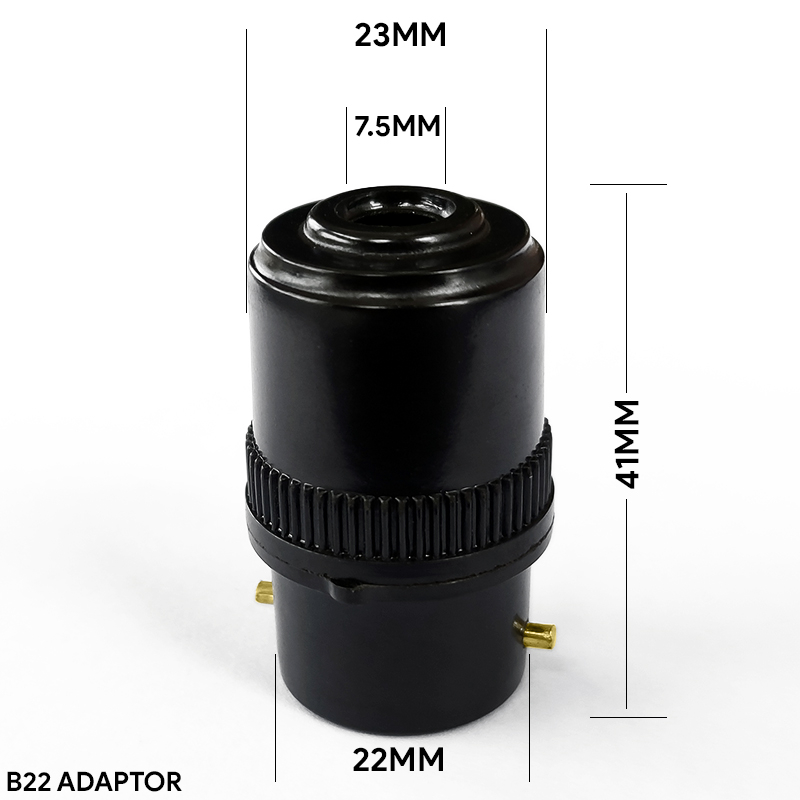 B22 Socket Adaptor Lamp Holder Socket Converter BC Lantern Pendant Bulb ...