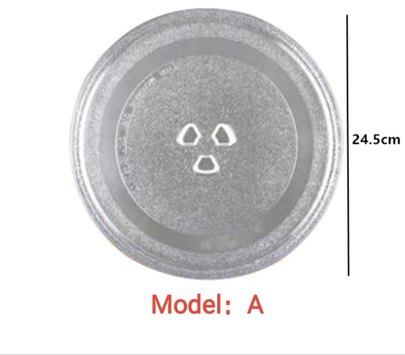 24.5 cm Universal original microwave oven tray glass tray | Shopee Malaysia