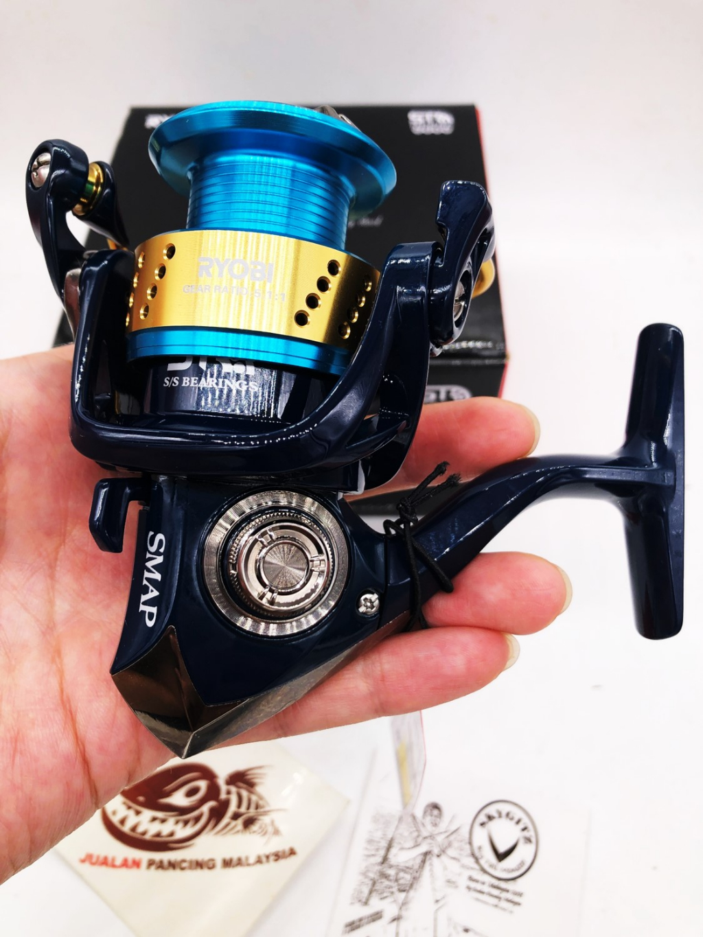 RYOBI 2022 SMAP XBM 1000-4000 Max Drag 5KG Ultralight fishing Spinning reel , MALAYSIA READY ...