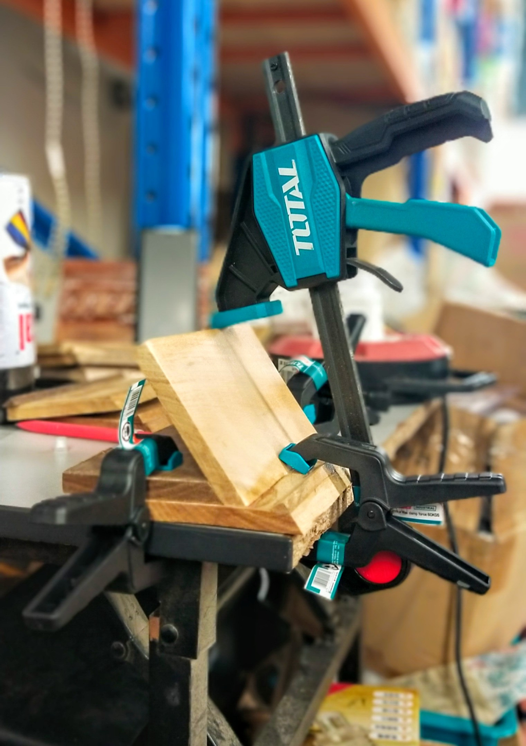 TOTAL Quick Bar Clamp / Spreader / Wood Clamp (6" 12'' 18'')快速更换条形夹 ...
