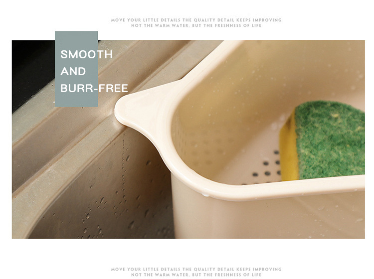 Triangle Sink Drainer Kitchen Corner Hanging Suction Drain Basket ...