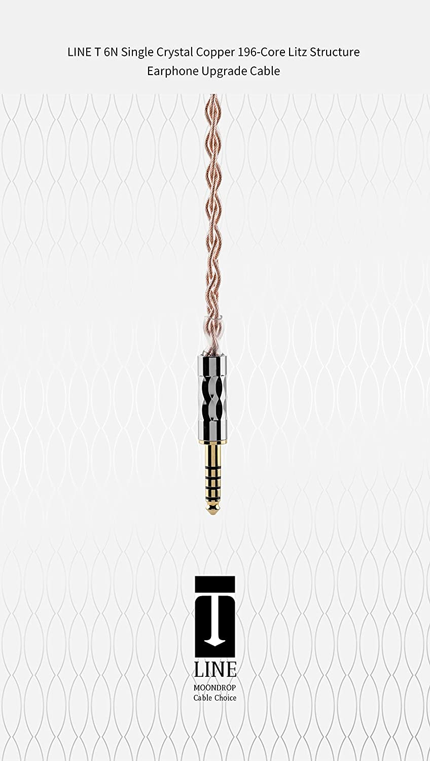 Moondrop LINE T 6N OCC Single Crystal Copper Earphone Upgrade Balance 4 ...