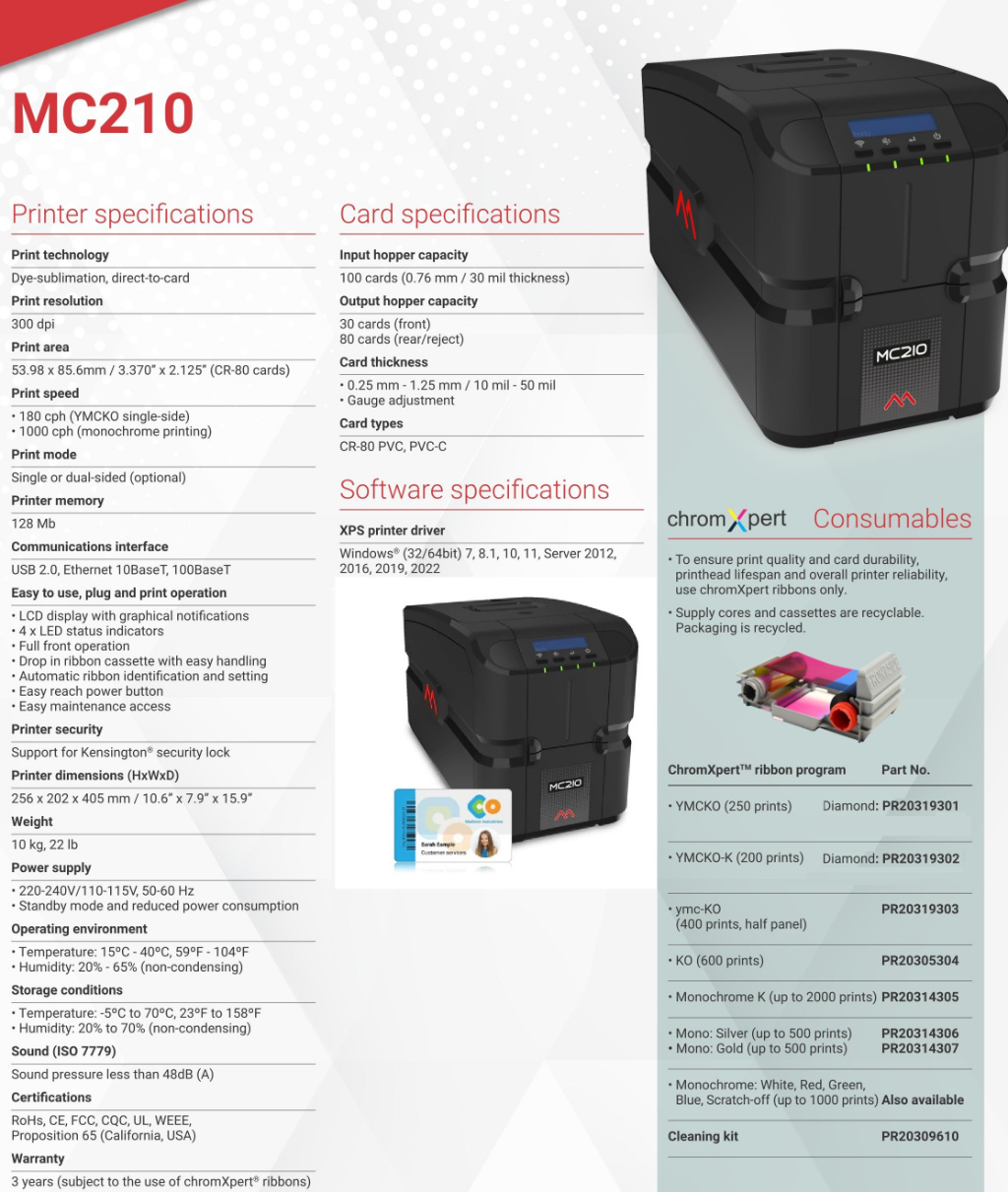 Matica MC210 Single Sided & Dual Sided ID Card Printer | Shopee Malaysia