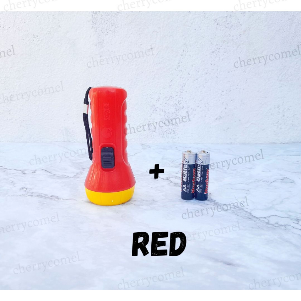 FREE BATTERIES! Small Torchlight Flashlight for Kids White Light Flash ...