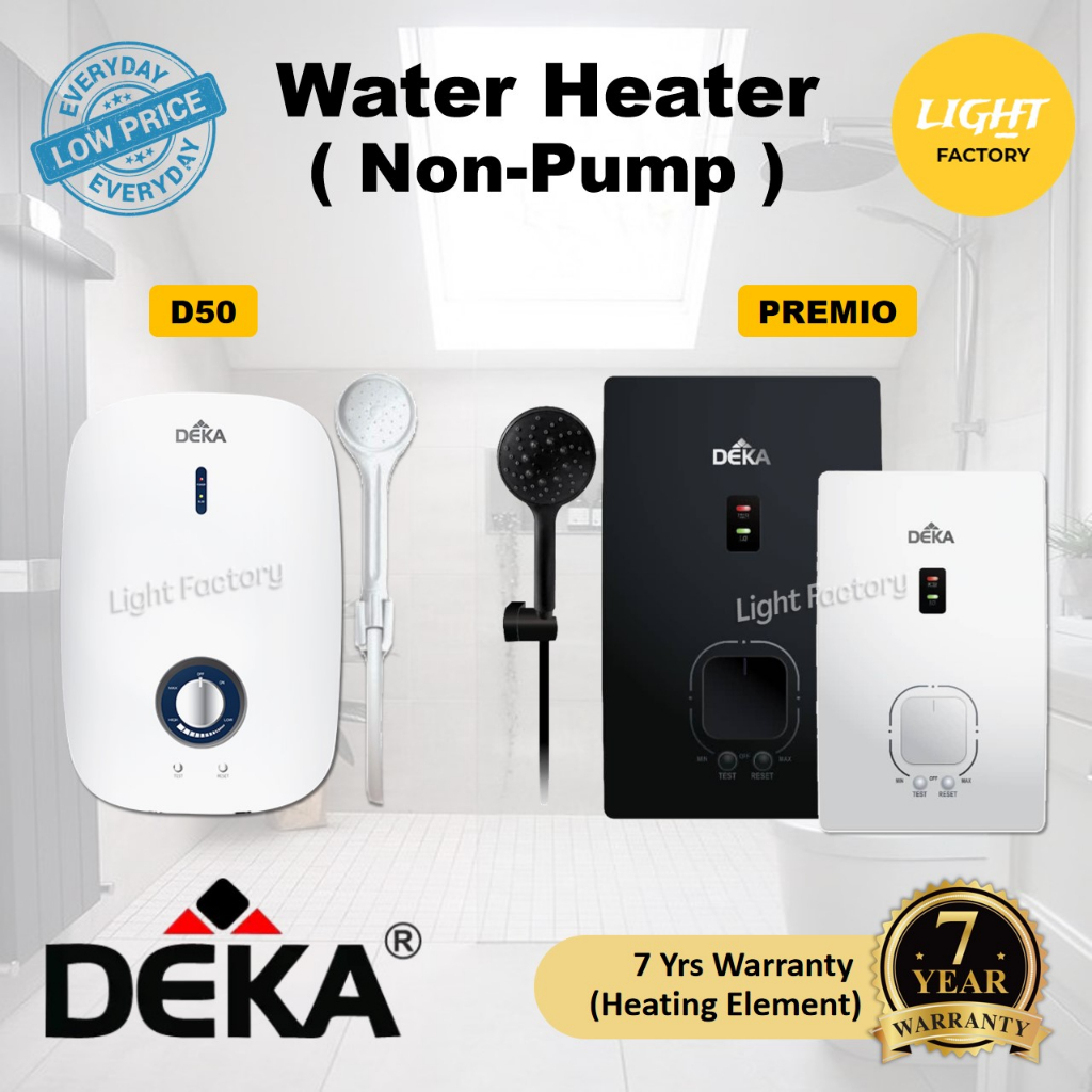 DEKA D50 | DEKA PREMIO Non-Pump Water Heater Instant Heat Water Heater ...