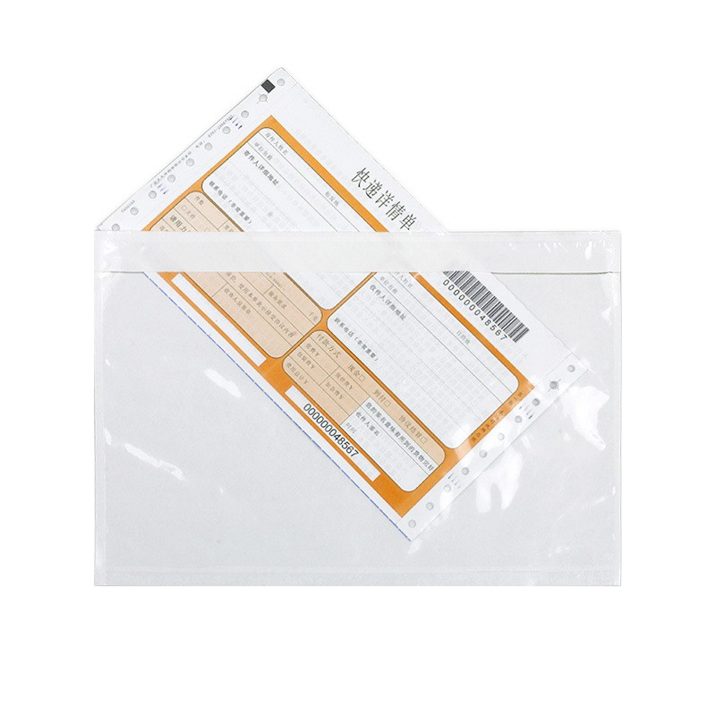 1pcs A5 Adhesive 【 Consignment Note Pocket 】 Clear Plastic Pouch for ...