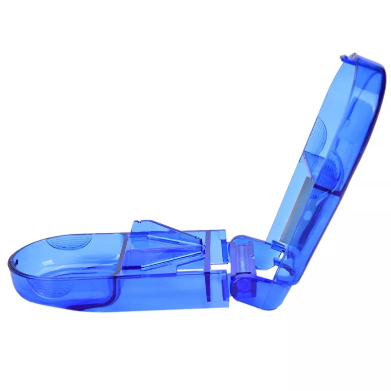 Pill Cutter Medicine Splitter Case Supplement Separator Pemotong Kes ...