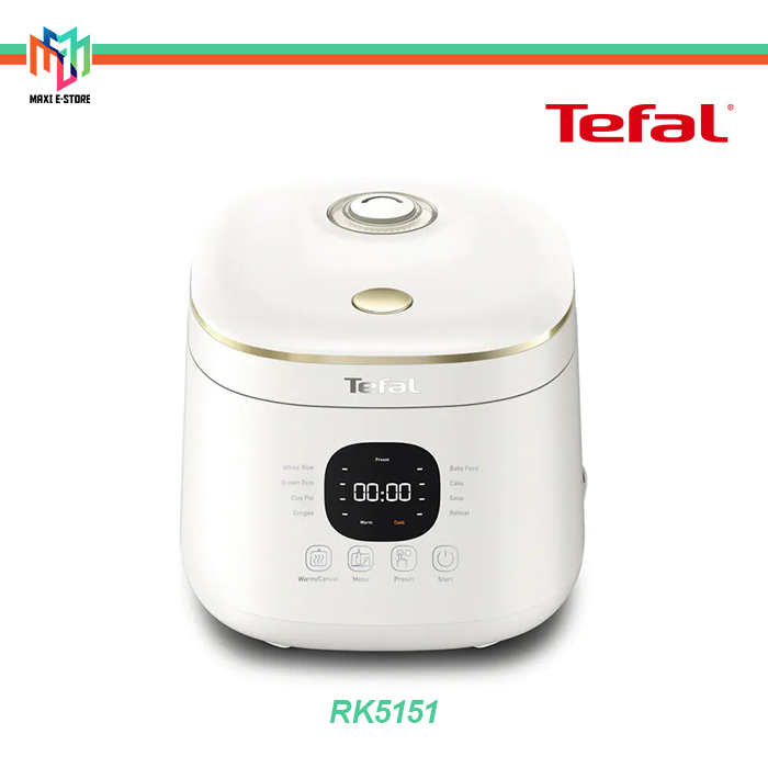 Tefal RK5151 Mini Fuzzy Logic Rice Cooker (4 cups) Smart AI Cooking ...