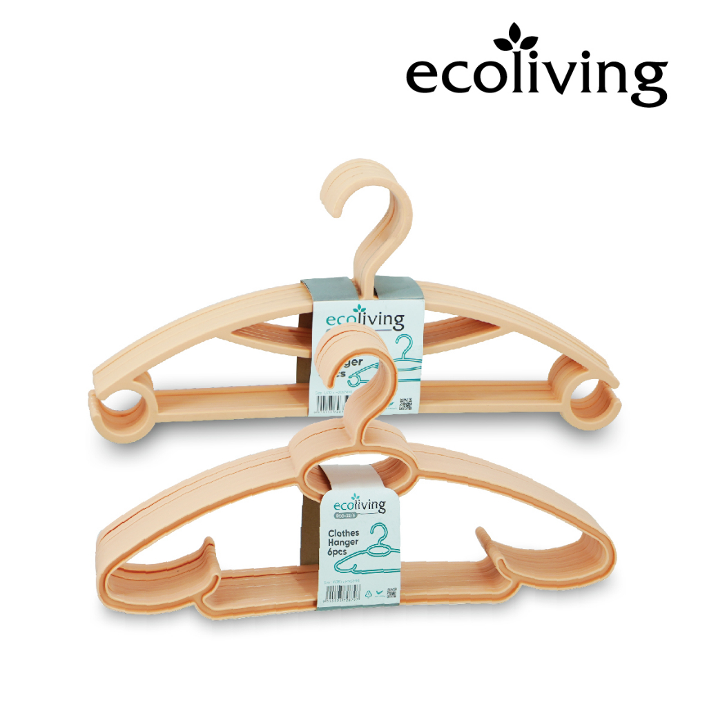 ECO LIVING CARTON DEAL 48Pcs/Pack Colourful Modern Clothes Hanger Set ...