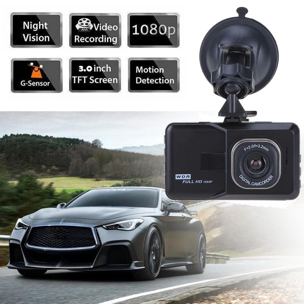 Car Recorder 3.0" Vehicle HD 1080P Dash Cam Car Dashboard DVR Camera ...