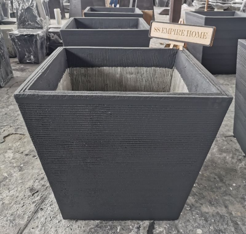 ROSO CS14 Square 65x66x62cm White Heavy Duty Flower Pot Pasu Bunga ...