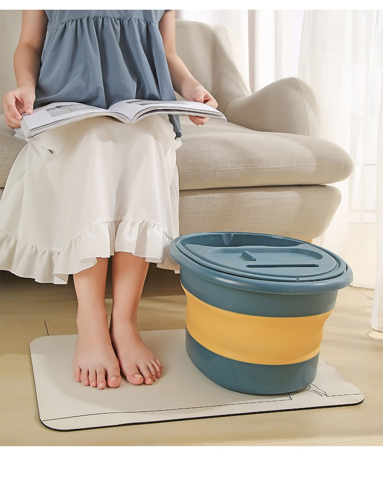 iFASHION 1652 Foldable Foot Massage Bath SPA Bucket Basket Soak Feet ...