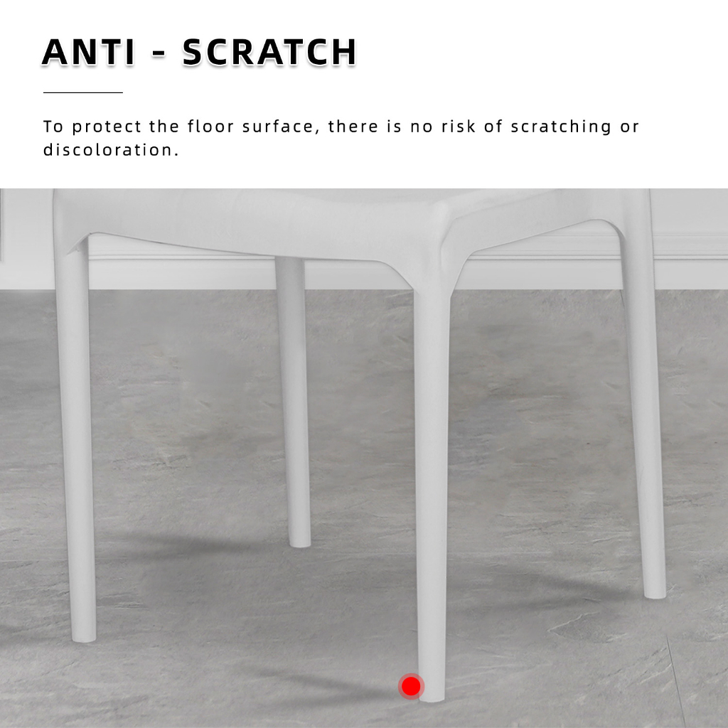 3V 2PCS Modern Stackable Dining Plastic Chair - 3VIZ701Y/3VEL701 ...