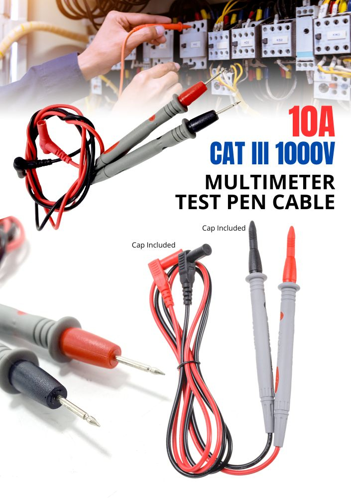 2PCS CAT III 1000V 10A Universal Digital Multimeter Multi Meter Test ...