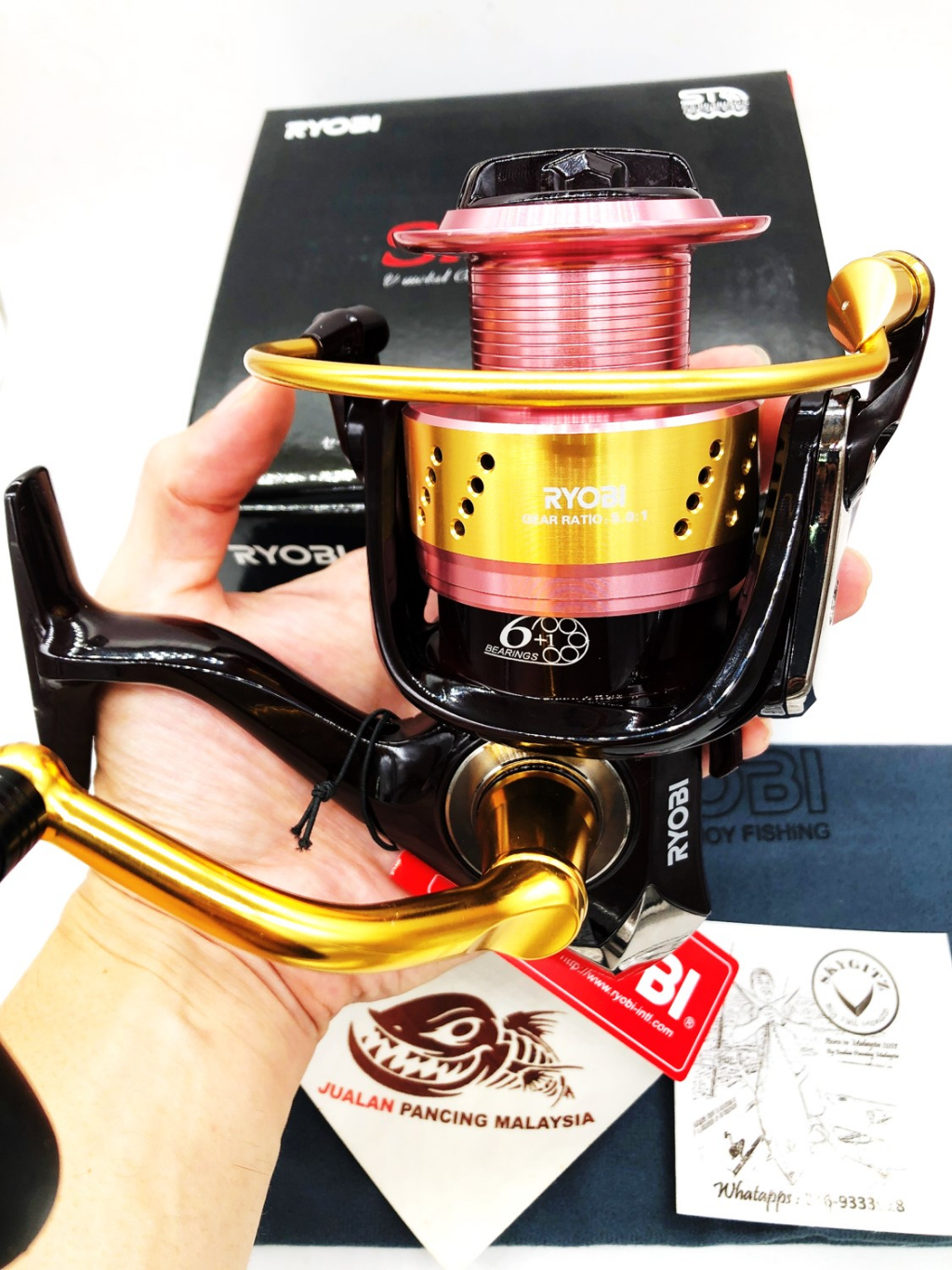 RYOBI 2022 SMAP EPM 1000-8000 Max Drag 12KG Ultralight fishing Spinning ...