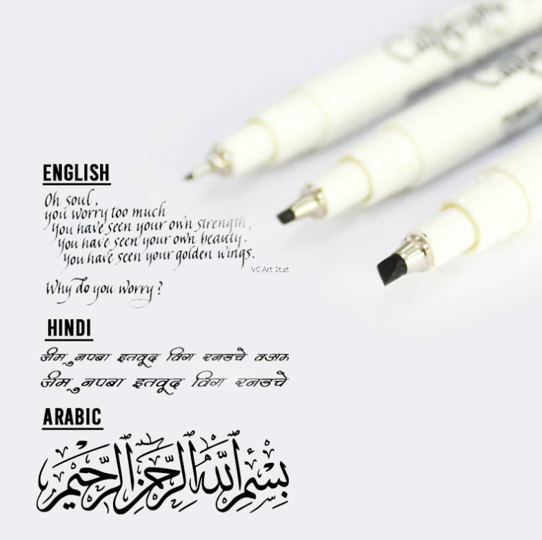 Ariston Calligraphy Pen Twin Head Marker Pen | Calligraphy Twin Tip Pen ...