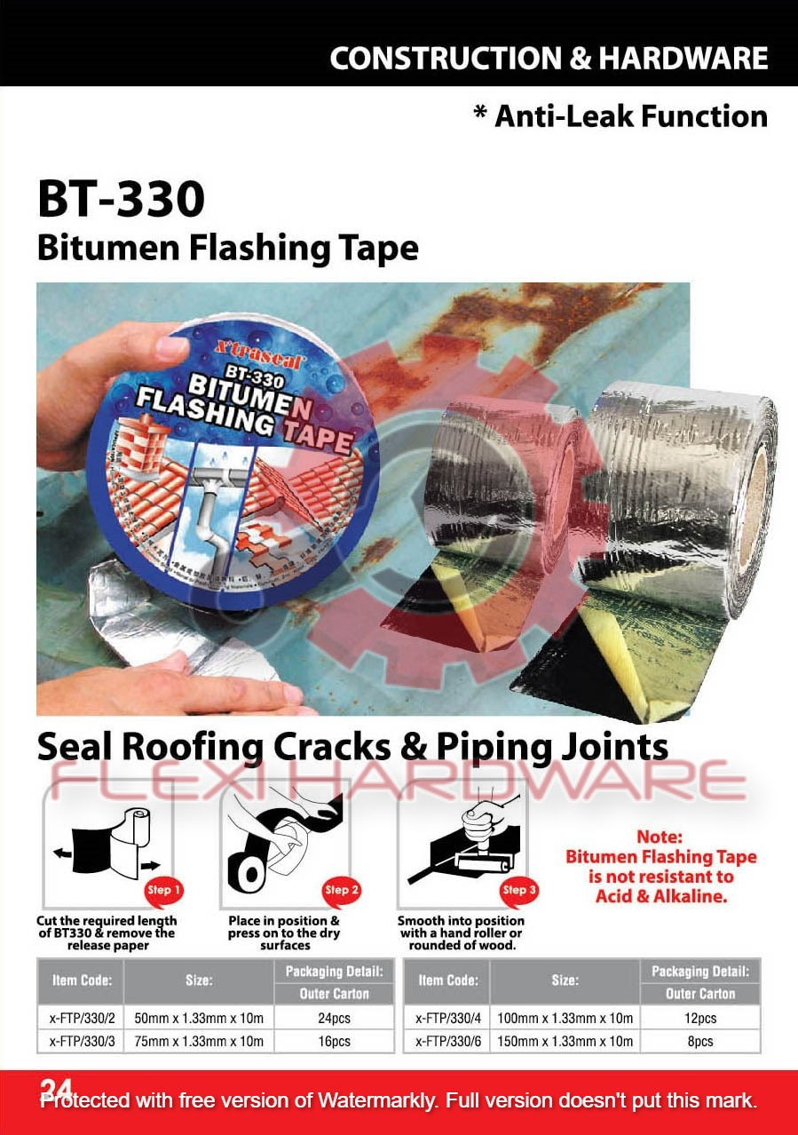 X'traseal Bitumen Flashing Tape Bituminous Stop Leak Roof Tape | Shopee ...
