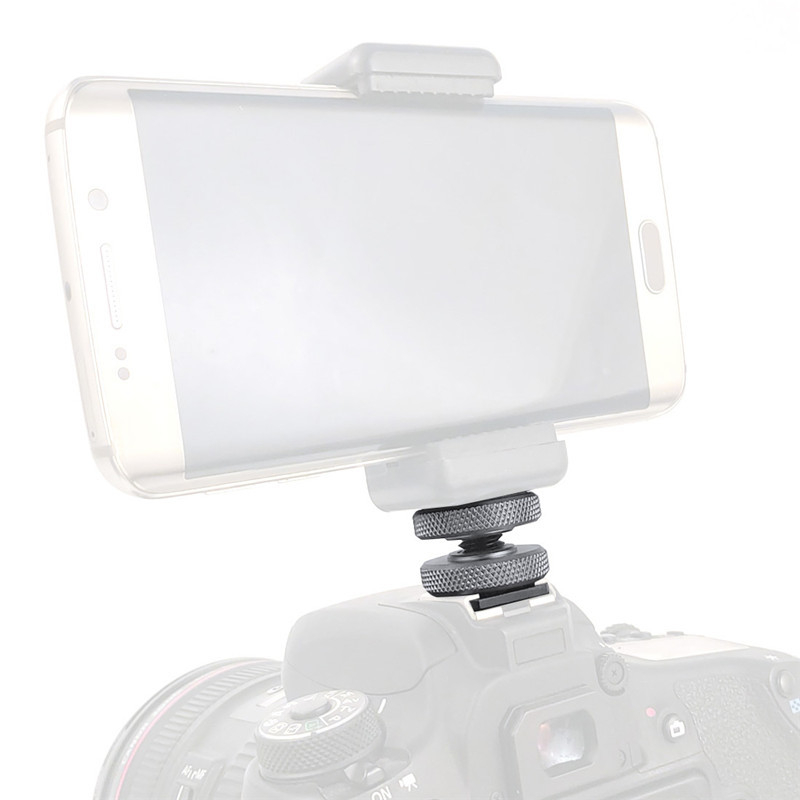 1/4" Screw thread Tripod Mount Adapter DSLR Camera Mount Double layer ...