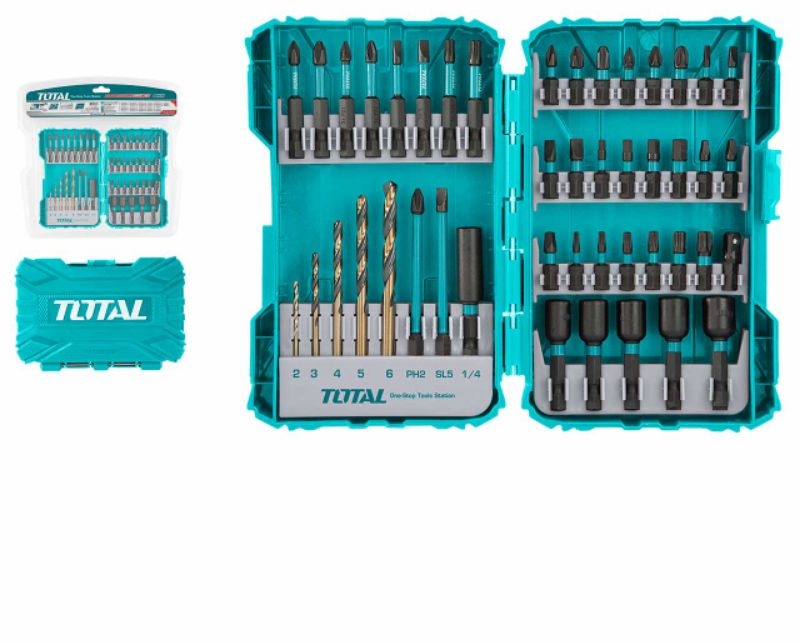 Total Impact Screwdriver Bits Set (45 Pcs) TACSDL24502 | Shopee Malaysia