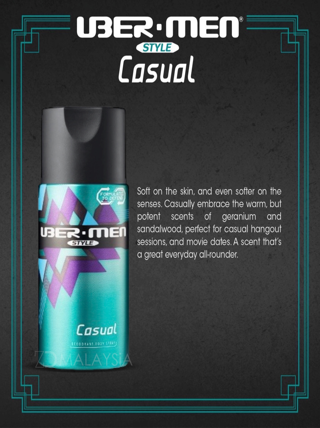 Ubermen Style Deodorant Body Spray 125ml (Casual/Freedom/Freedom ...