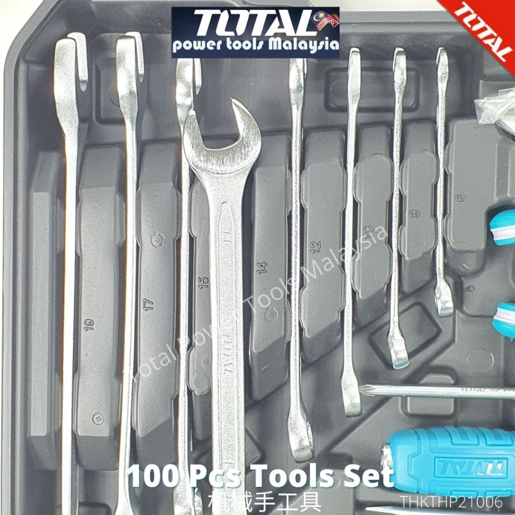 TOTAL 100 Pcs Mechanic Tools / Tools Automotive Tools Set 机械手工具 ...