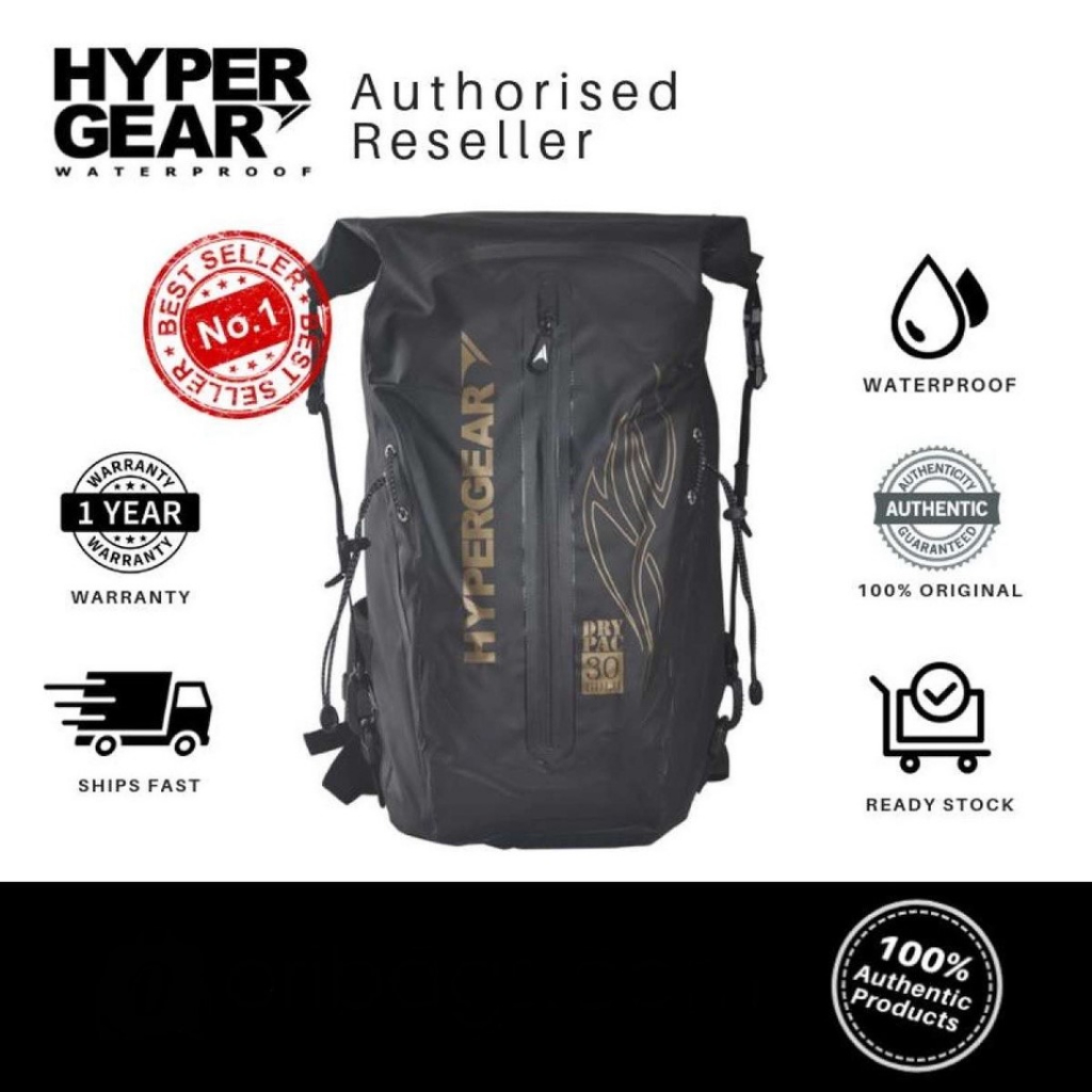 HYPERGEAR Dry Pac Pro Gold 30L Limited Edition (Fast Slot Adapt ...
