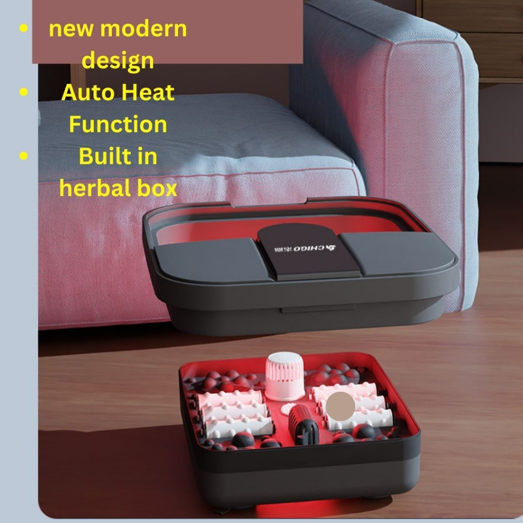 Foldable Foot Massage Machine Auto Heat Foot Spa Machine Foot Bucket ...