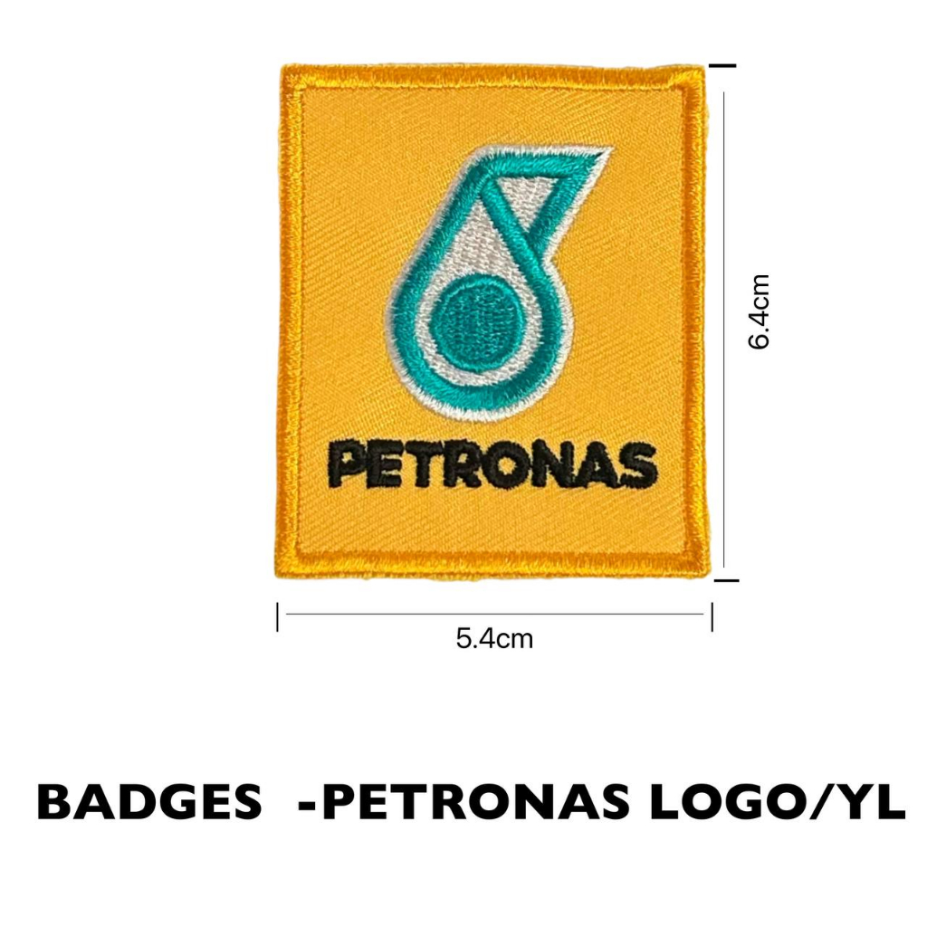 EMBROIDERY LOGO BADGES MALAYSIA FLAG/PETRONAS LOGO/PETRONAS WORDING ...