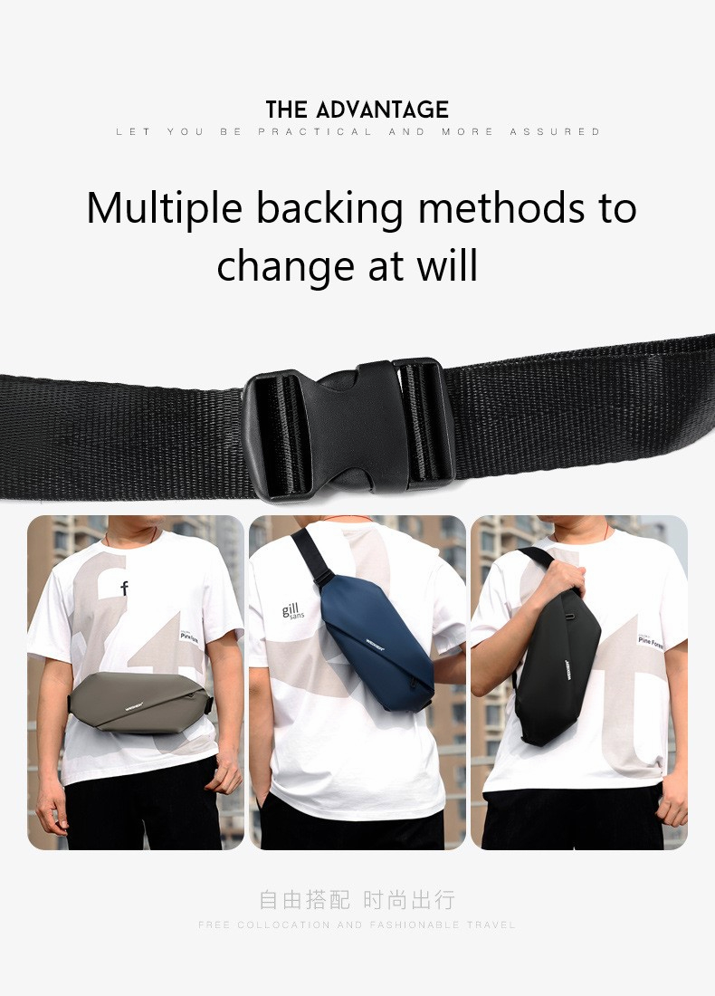 【Ready Stock】Crossbody Bag Men Waist Bag Beg Pinggang Lelaki Porch Bag ...