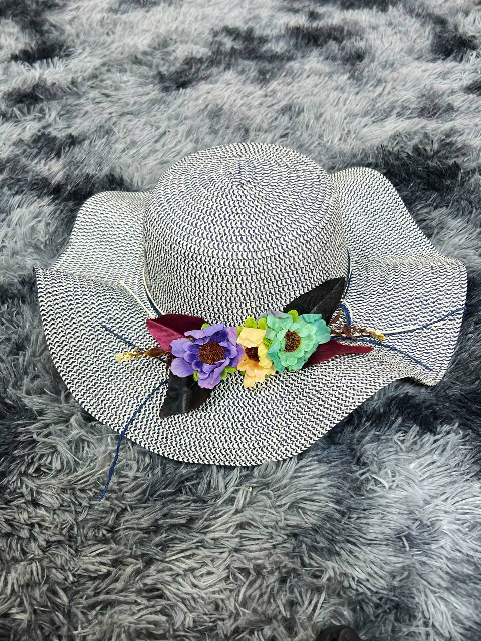 JOJOY Topi Pantai Perempuan Besar Topi Muslimah Straw Hat Korean ...