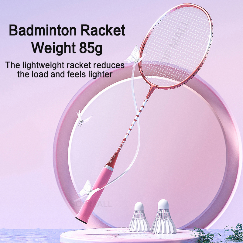 Carbon Fiber Badminton Racket Original 2Pcs (Free string with strung ...