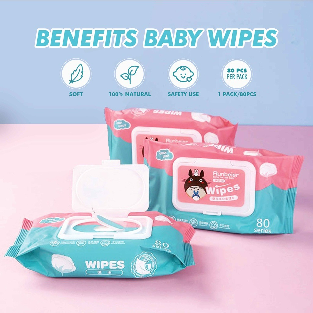 Wet Wipes 100Pcs Anti Bacteria KeesTheWorld Wipe Tisu Basah Baby Tisu Baby Muka Tisu Basah 10Pcs ...