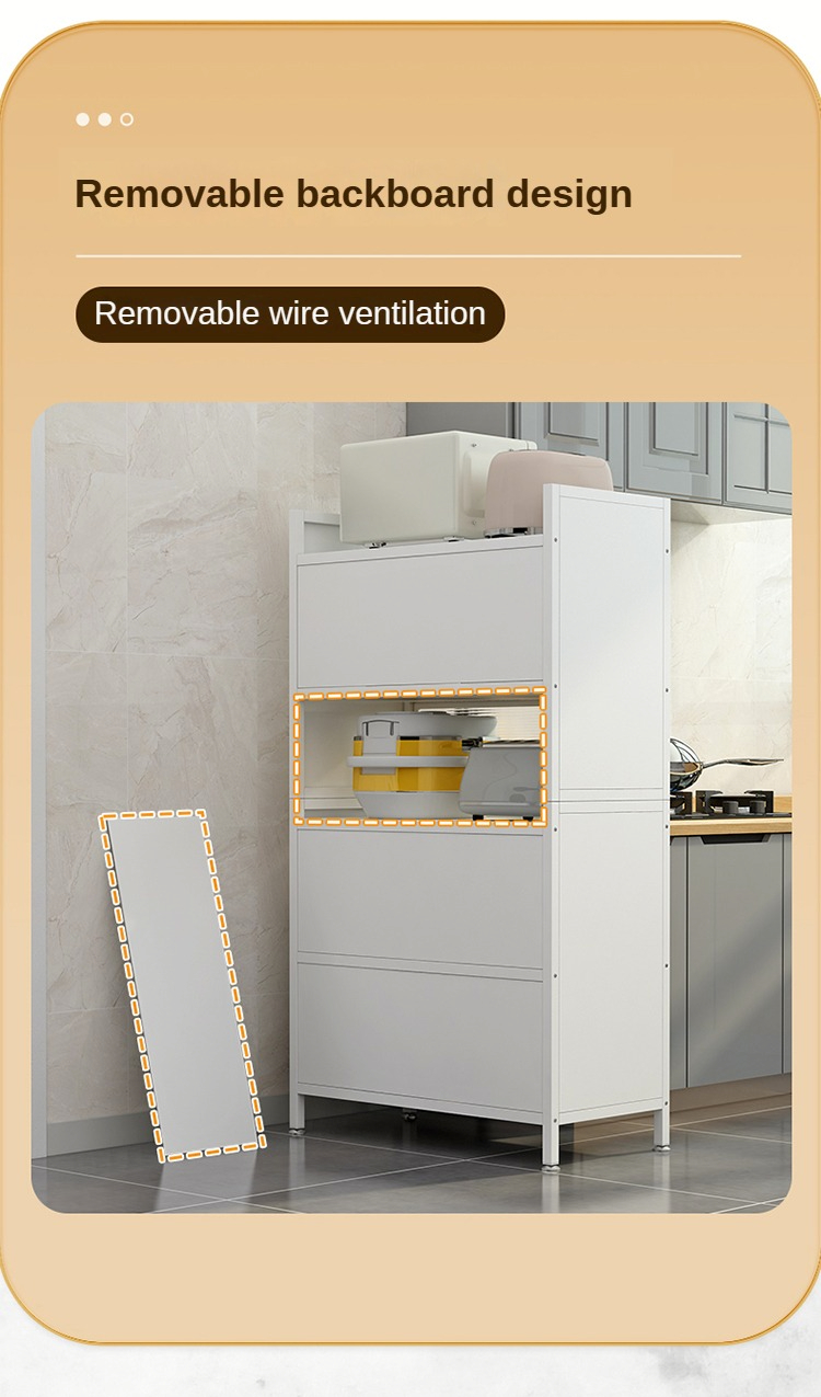 Ready Stock💕 Simple Floor Wall Shelf Multi-Functional Storage Cabinet ...