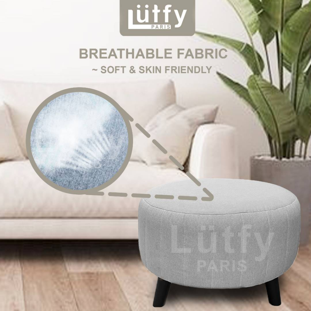 Ready Stock [Free Gift:Attached Stool Leg] Lutfy Paris Scandinavian Style Design Solid Wood Easy ...