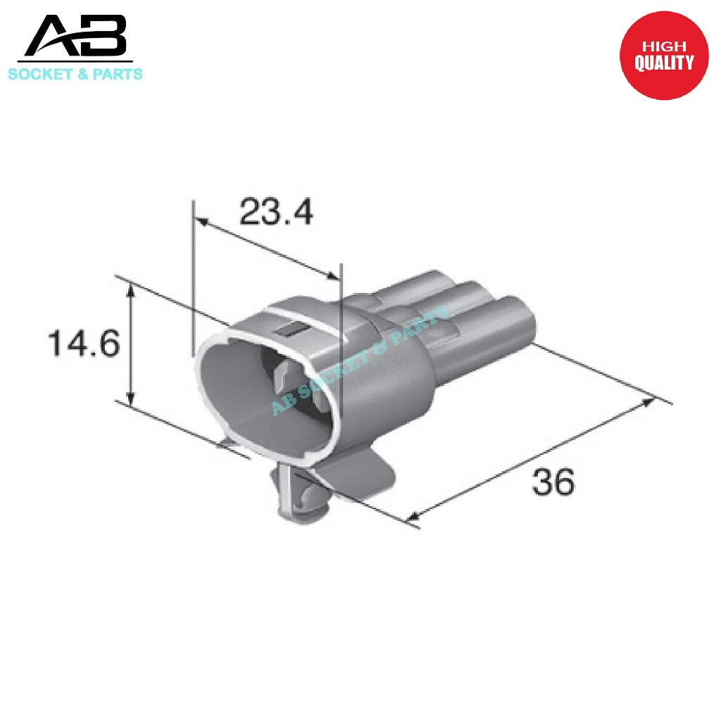 3 Pin Perodua Myvi Lagi Best Icon Alza Reverse Sensor Socket Connector ...