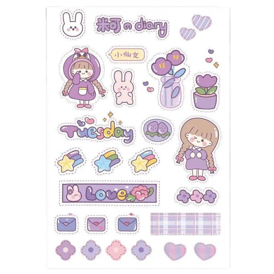 *GC Picked Deals* Creative Cute Cartoon Miko & Ah Dai Daily Life Small ...