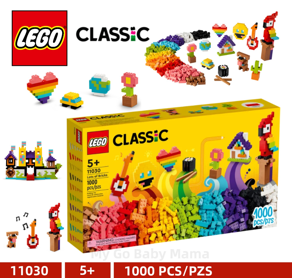 LEGO Classic 11030 Lots of Bricks ( 1000 Pieces ) 5 years+ 100% ...