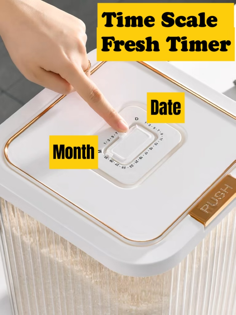 Rice Bucket Rice Tank Household Grain Storage Box Kitchen Insect-proof ...