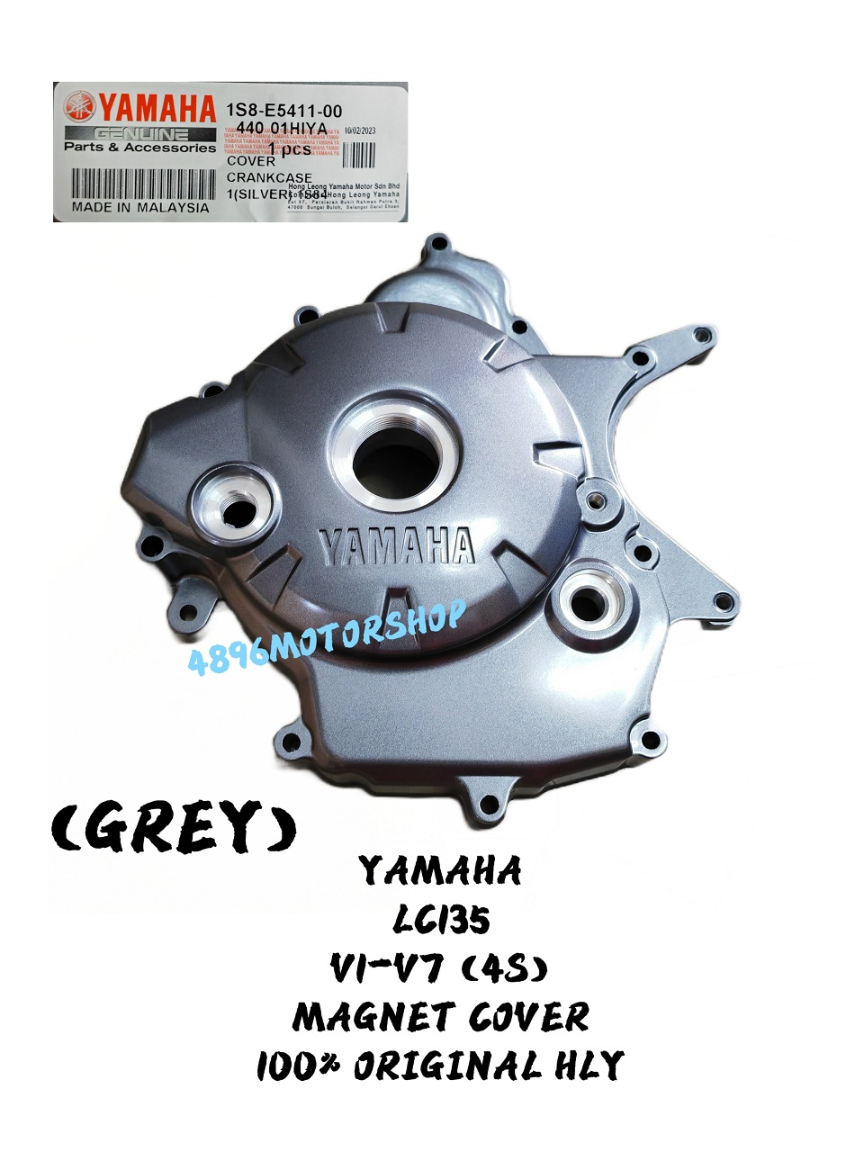 100% ORIGINAL HLY YAMAHA LC135 V1 V2 V3 V4 V5 V6 V7 V8 4S MAGNETO MAGNET COVER 1S8-E5411-00 55D ...