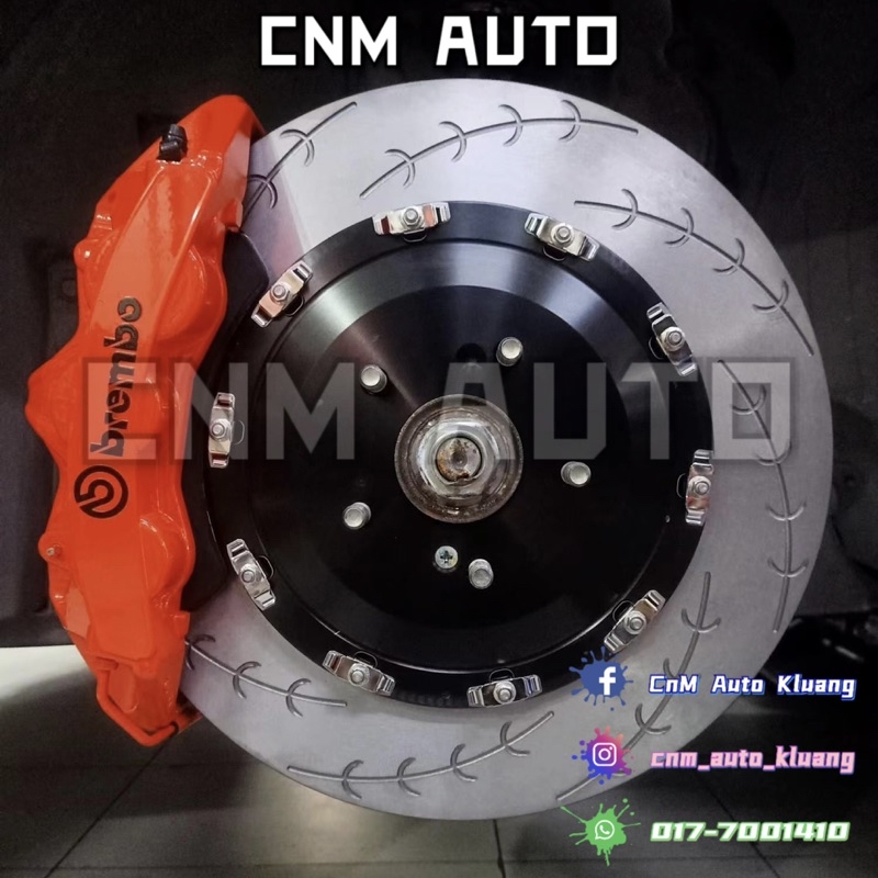 Honda Civic FC Brembo GT6 Front Set 6pot 380mm Disc Rotor Brake Caliper ...