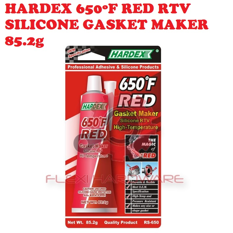 HARDEX 650ºF RED RTV SILICONE GASKET MAKER 85.2g | Shopee Malaysia