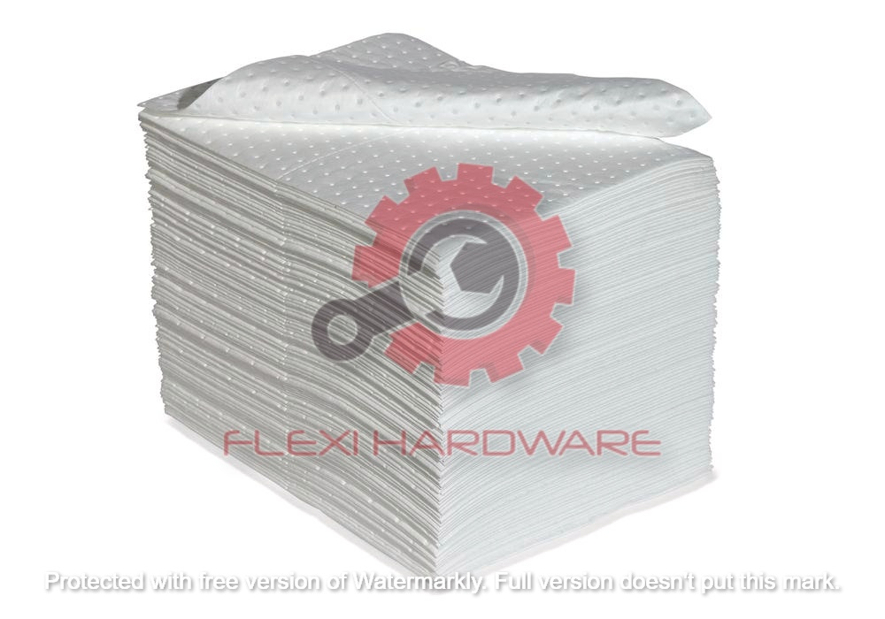1BOX (100PCS) Oil Only Oil Absorbent Pad Oil Spill 2mm (16" x 20") 0.8L ...