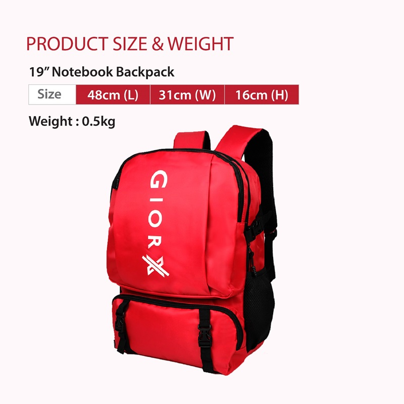 GiorX By Poly Pac 19" Stylish Waterproof Notebook Travel Laptop ...