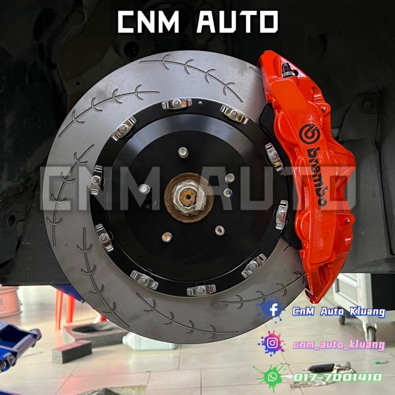 Honda Civic FC Brembo GT6 Front Set 6pot 380mm Disc Rotor Brake Caliper ...