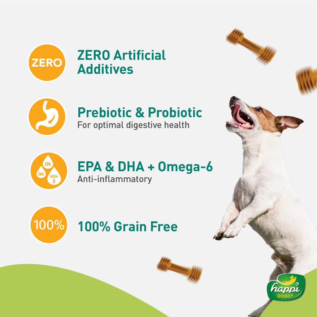 Happi Doggy Soft Chew - Dental Chew Care (150g x 18 Pcs) | Shopee Malaysia