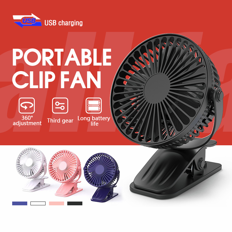 portable fan rechargeable Mini kipas Table Fan 3600mAh fan 4 Speed ...