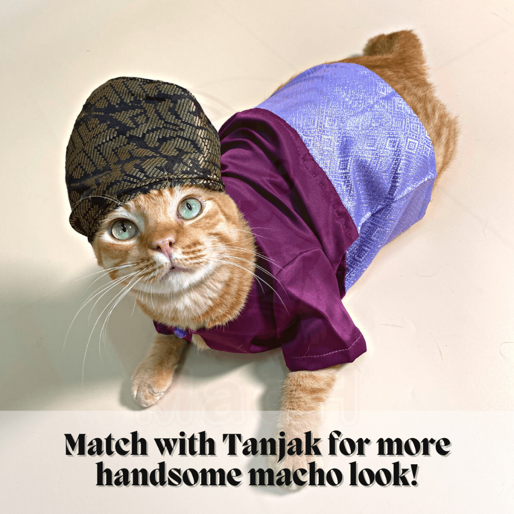 MaoH Baju Raya Kucing Jantan (Dark Purple) Teluk Belanga Sampin 2024 ...