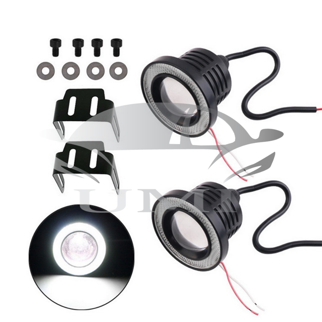 2 Pcs Halo Ring Fog Lights Ring Lens Angel Eyes Projector Spotlight ...