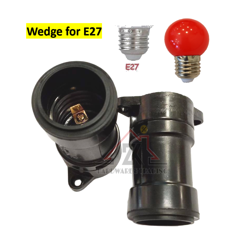 E27 B22 Wedge Holder Waterproof Holder for Colour Bulb Socket Light ...
